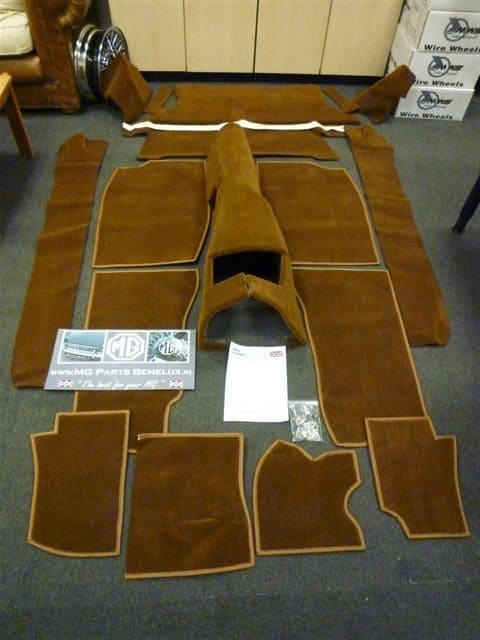 MGB Roadster Carpetset Tufted et Moulded Roadster 69-sur 4-sync N031L ...